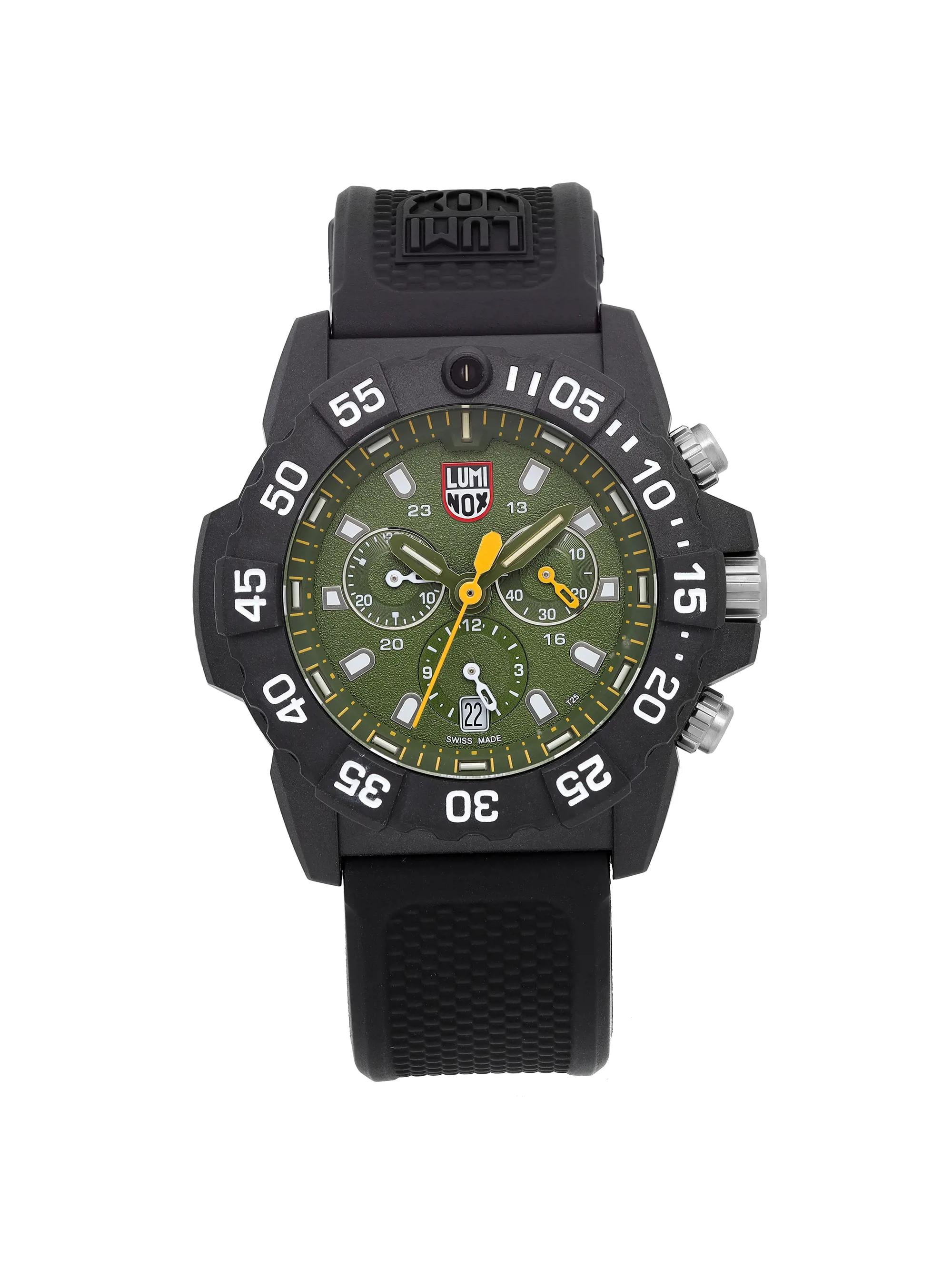 Luminox Navy Seal Chronograph Carbon 45mm Green Dial Mens Quartz Watch ...