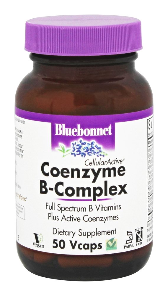 Bluebonnet Nutrition - Coenzyme B Complex - 50 Vegetarian Capsules ...