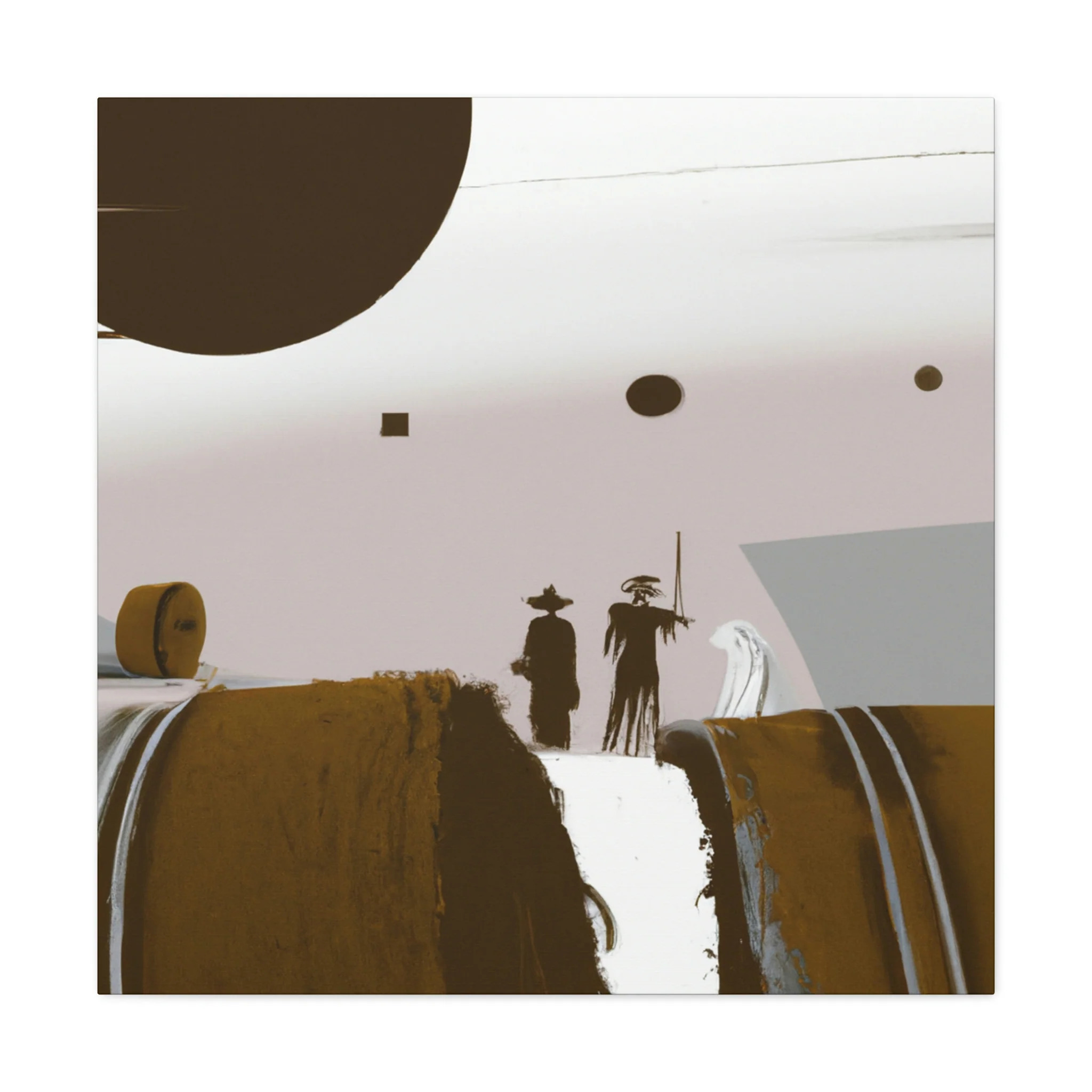 Hay Bale Dreamscape Scene - Canvas - Walmart.com