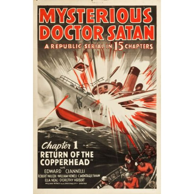 Mysterious Doctor Satan Movie poster 24inx36in Poster 24x36 Multi-Color ...