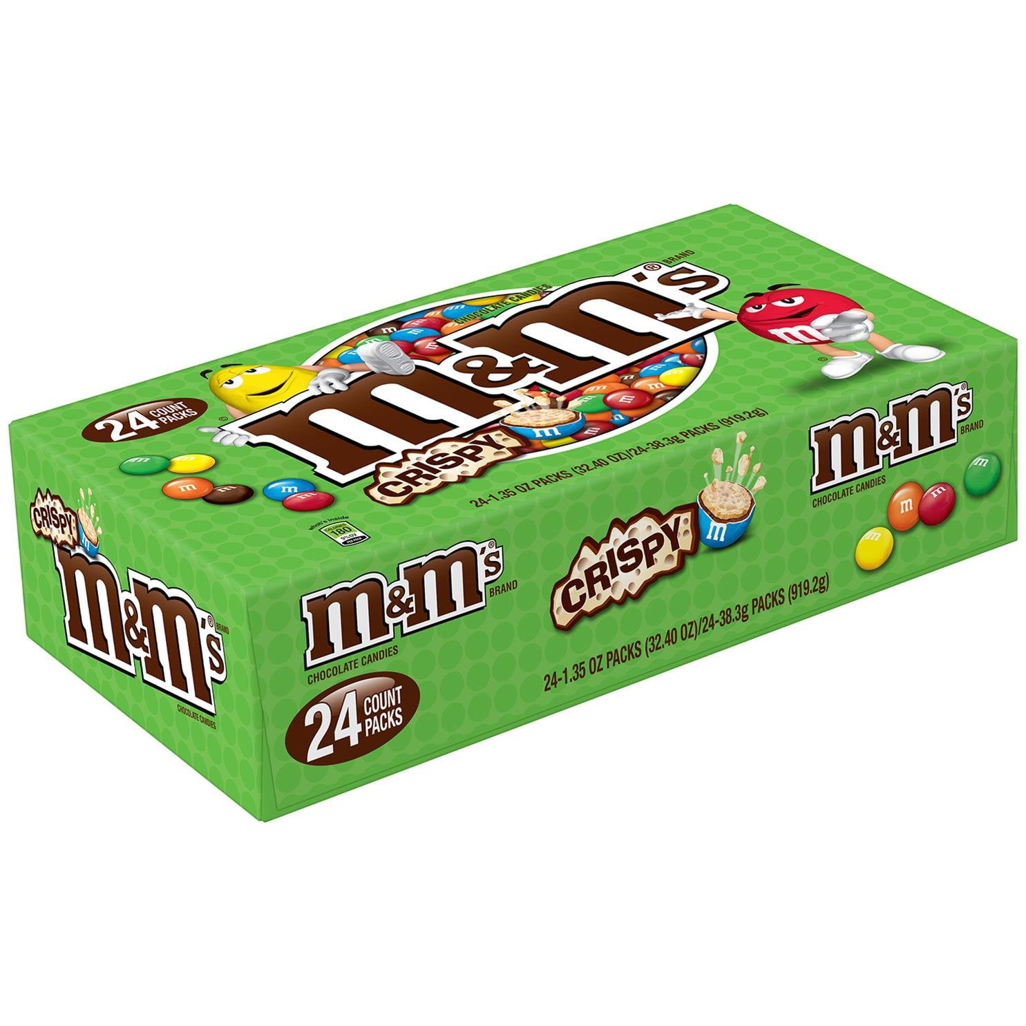 M&M's, Chocolate Crispy Candy, 1.35 Oz, 24 Ct - Walmart.com