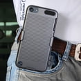 BLACK RUBBERIZED HARD CASE + BELT CLIP HOLSTER COMBO FOR iPOD TOUCH 5 6 ...