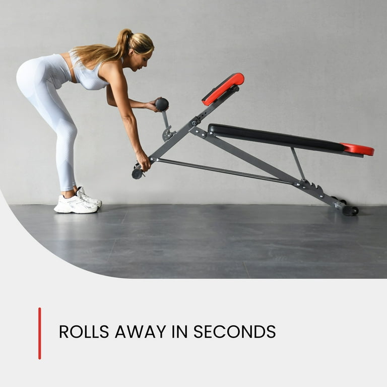 Adjustable Weight Bench BODY RHYTHM Adjustable & Foldable Roman Chair ...