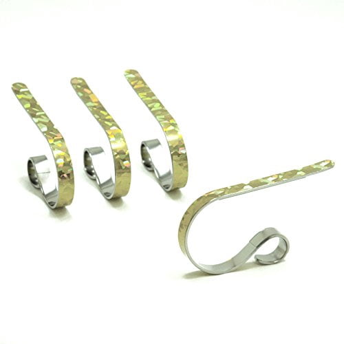 The Original MantleClip Stocking Holder, 4-pack, Prismatic Gold ...