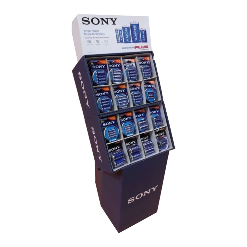 Sony SALKAA/AAADISPLAY Alkaline Battery Display Aa 2Pk-168 Aaa 2 Pk-76 ...