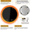 MQ Mug Warmer,Coffee Warmer with Timer with 2 Temperature Settings LED ...