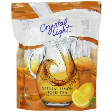 Crystal Light Natural Lemon Iced Tea 16 Pitcher Packs Makes 32 Quarts ...