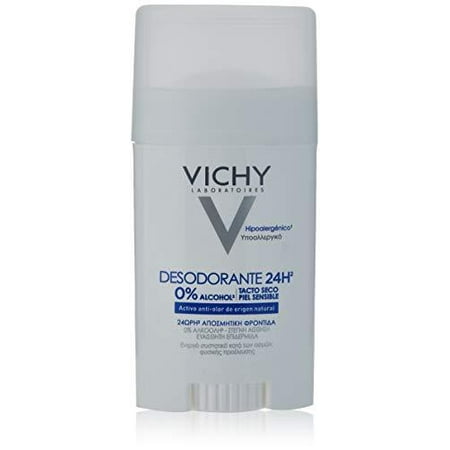 Vichy Deodorant Care Stick for Very Sensitive and Reactive Skin, Odors ...