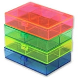 Set Of 4 Stackable and Colorful Storage Boxes : ( Pack of 1 Pc ...