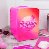 Barbie Hot Pink Malibu 4L Cooler Mini Fridge with Glass Door 6 Can ...