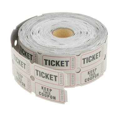 Indiana Ticket Company 56759 Raffle Tickets, (4 Rolls of 2000 Double ...