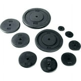 CAP Barbell Standard Cast Iron Weight Plate, 5 lbs, Black - Walmart.com
