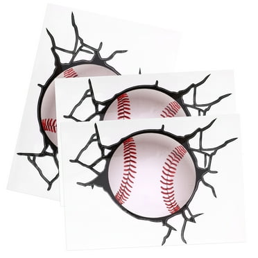 VWAQ Baseball Wall Decals for Boys Room - Sports Vinyl Stickers Decor ...