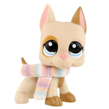 Littlest Pet Shop Rare Yellow Collie Dog Puppy Blue Eyes LPS Toy #1194 ...