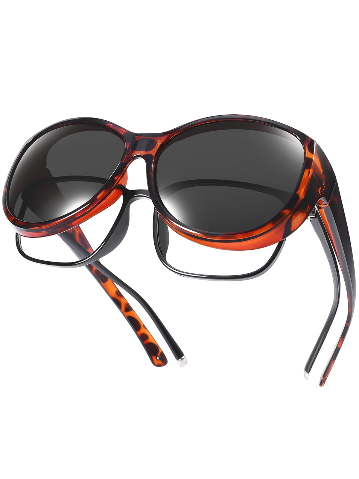 TINHAO Oversized Polarized Sunglasses Fit Over Glasses Wear Over ...