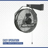 Strongway Garage Bay Fan, 18in. Dia., 3300 CFM, 1/12 HP - Walmart.com