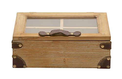 Distinctive and Charming Wood Glass Box - Walmart.com