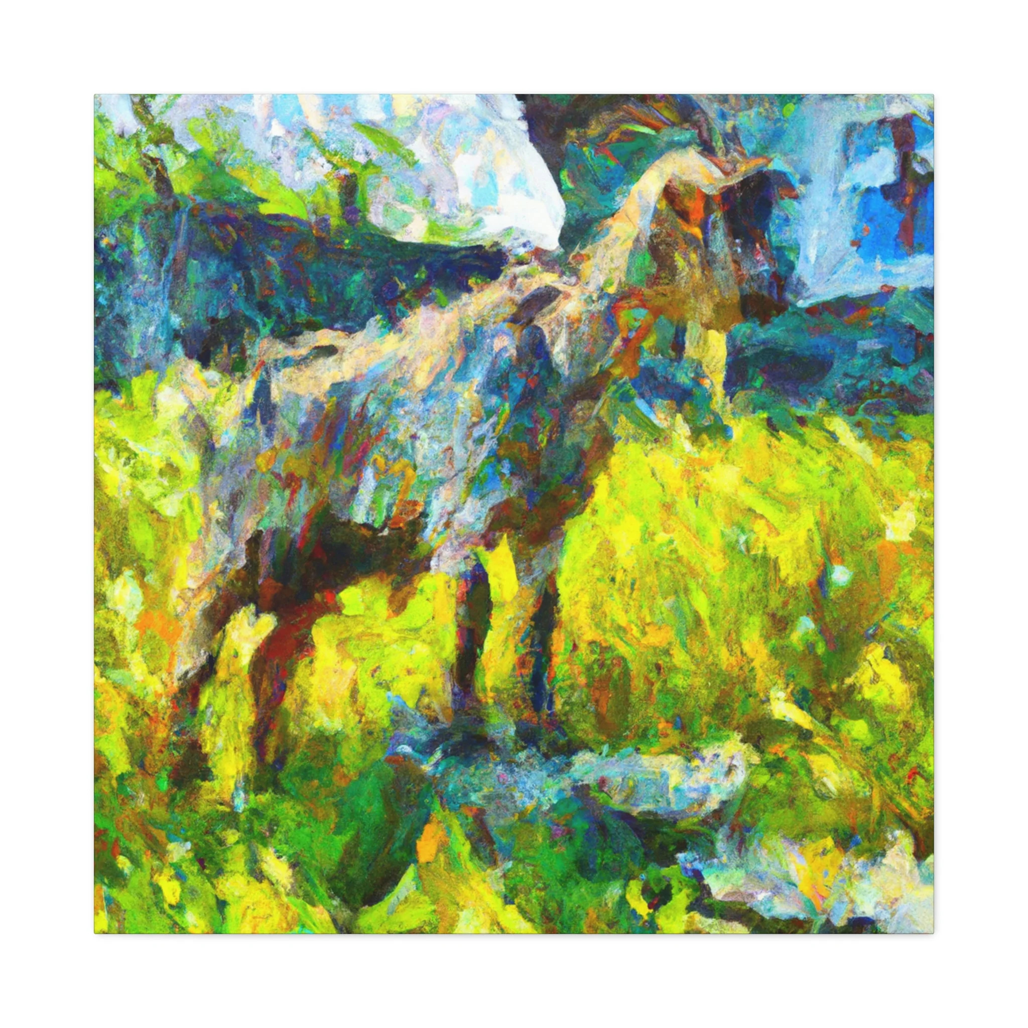 Goat of Impressionism - Canvas - Walmart.com