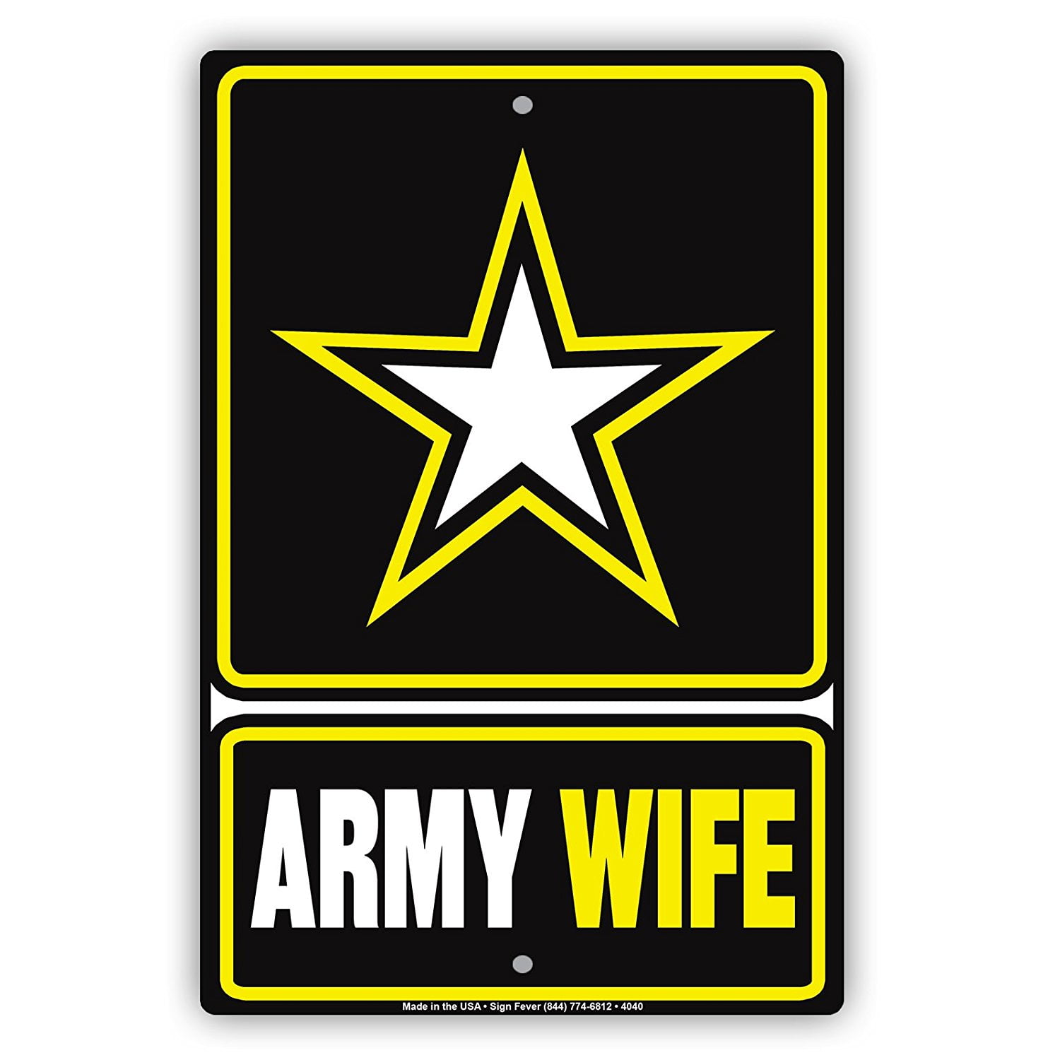 Star Graphic Army Wife Proud Servicemen Military Spouse Special Alert ...