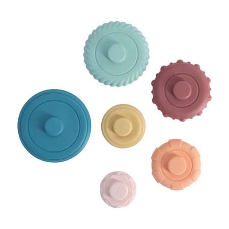 Soft Stacking Building Rings, Teething Learning Tower Cute 6 PCS ...