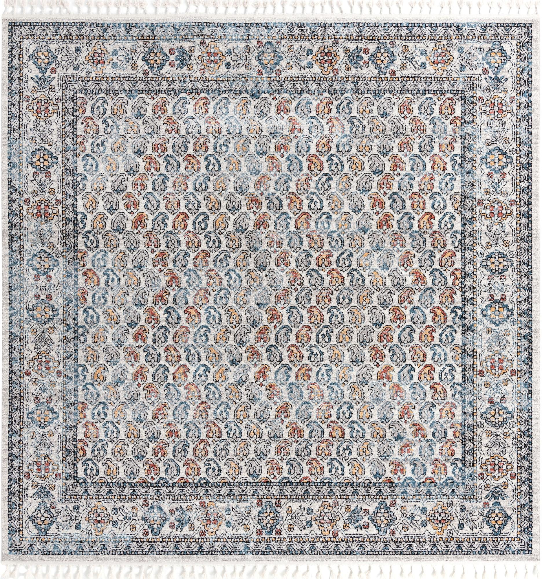 Rugs.com Aramis Collection Rug – 10 Ft Square Multi Medium Rug Perfect ...