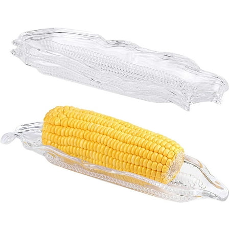 3 Pack Corn Trays Plastic Corn Dishes Service Tray Transparent Cob ...