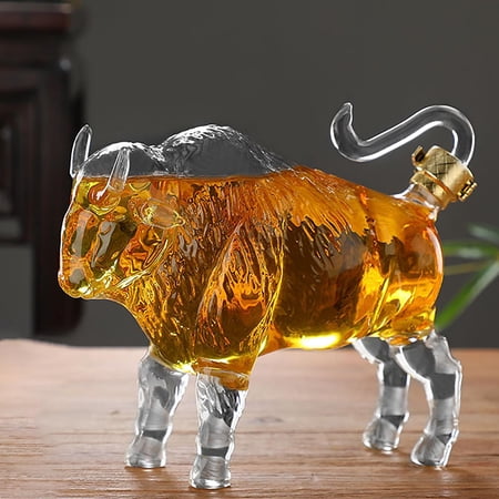 Animal Shape Glass Decanter Unique Bar Transparent Hand-Blown for ...