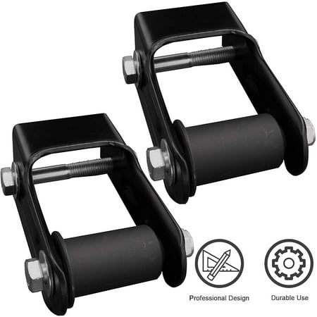 2pcs Rear Leaf Spring Shackle Kit (Left Driver & Right Passenger Side ...