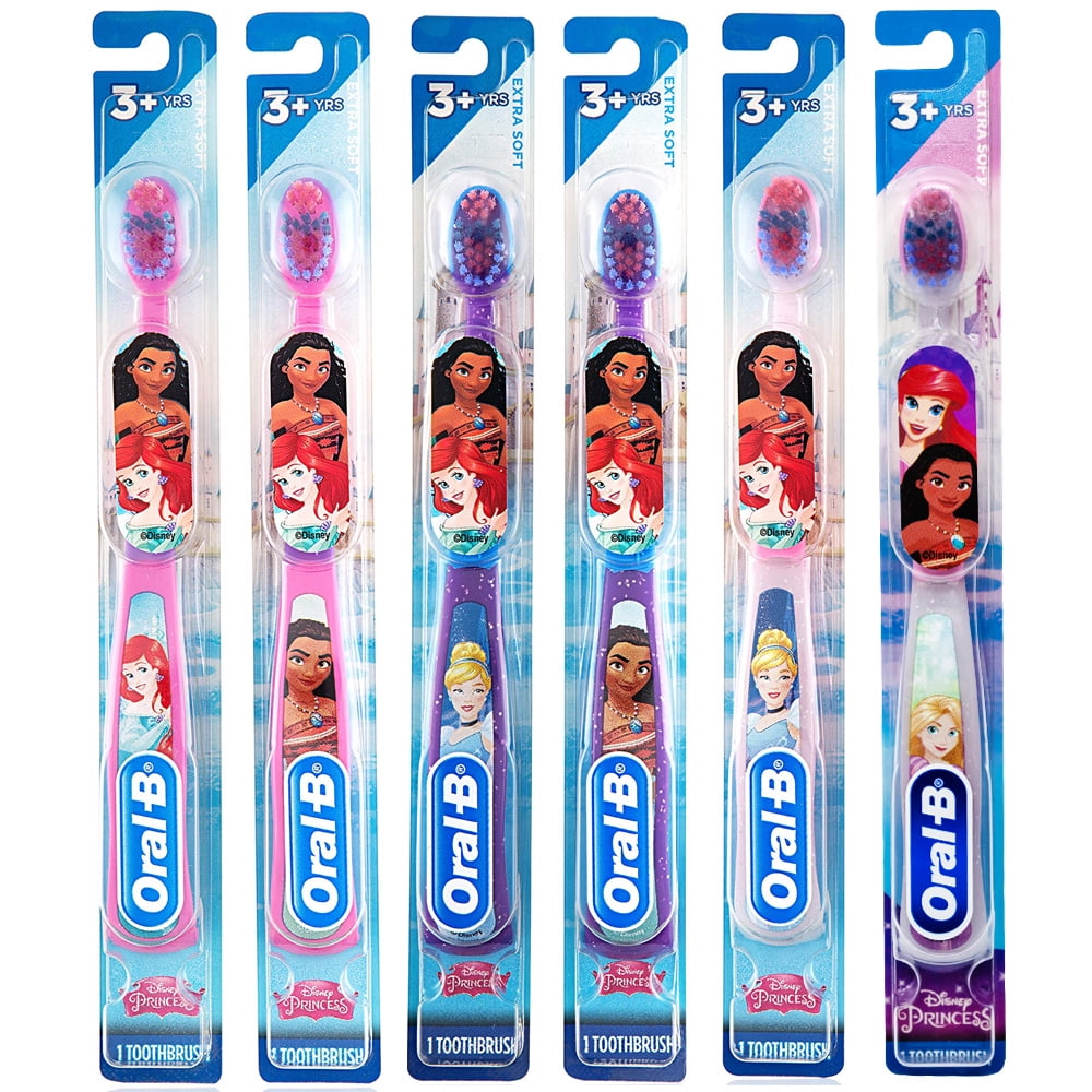 Oral-B New Princess Toothbrush for Little Girls, Children 3+, Extra ...