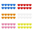 10PCS Small Heart Car Stickers Reflective Protective Decals Adhesive ...