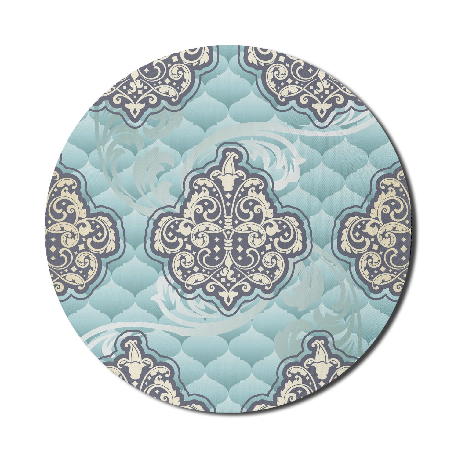 Victorian Mouse Pad for Computers, Rococo Style Design Tiles Romantic ...