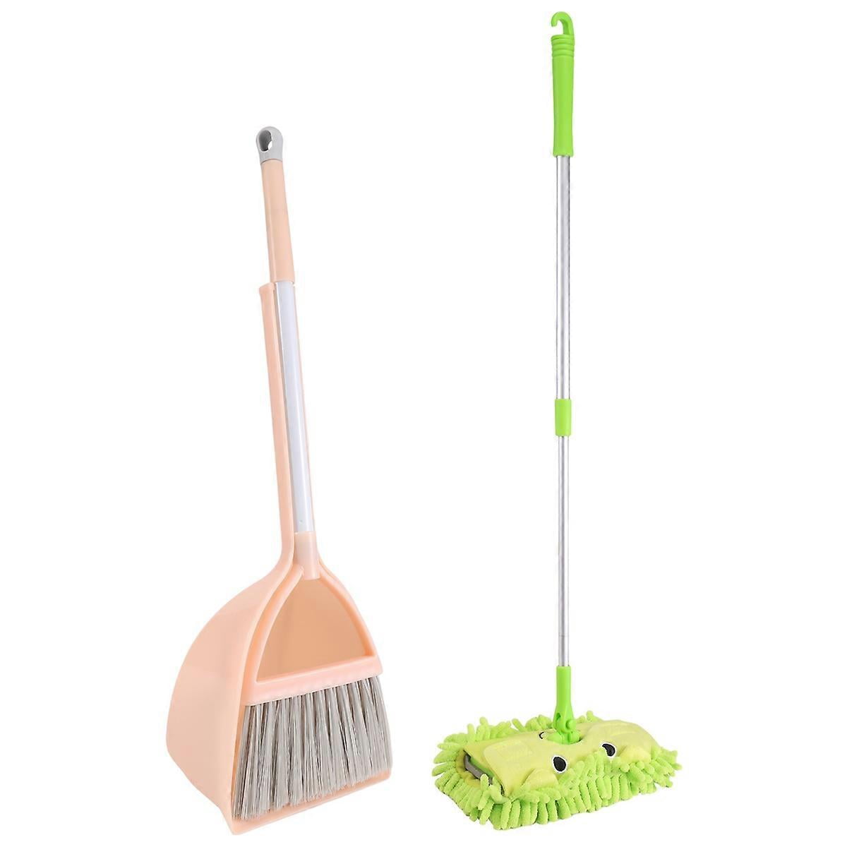 Kid's Housekeeping Cleaning Tools, 3Pcs Small Mop Small Broom Small ...
