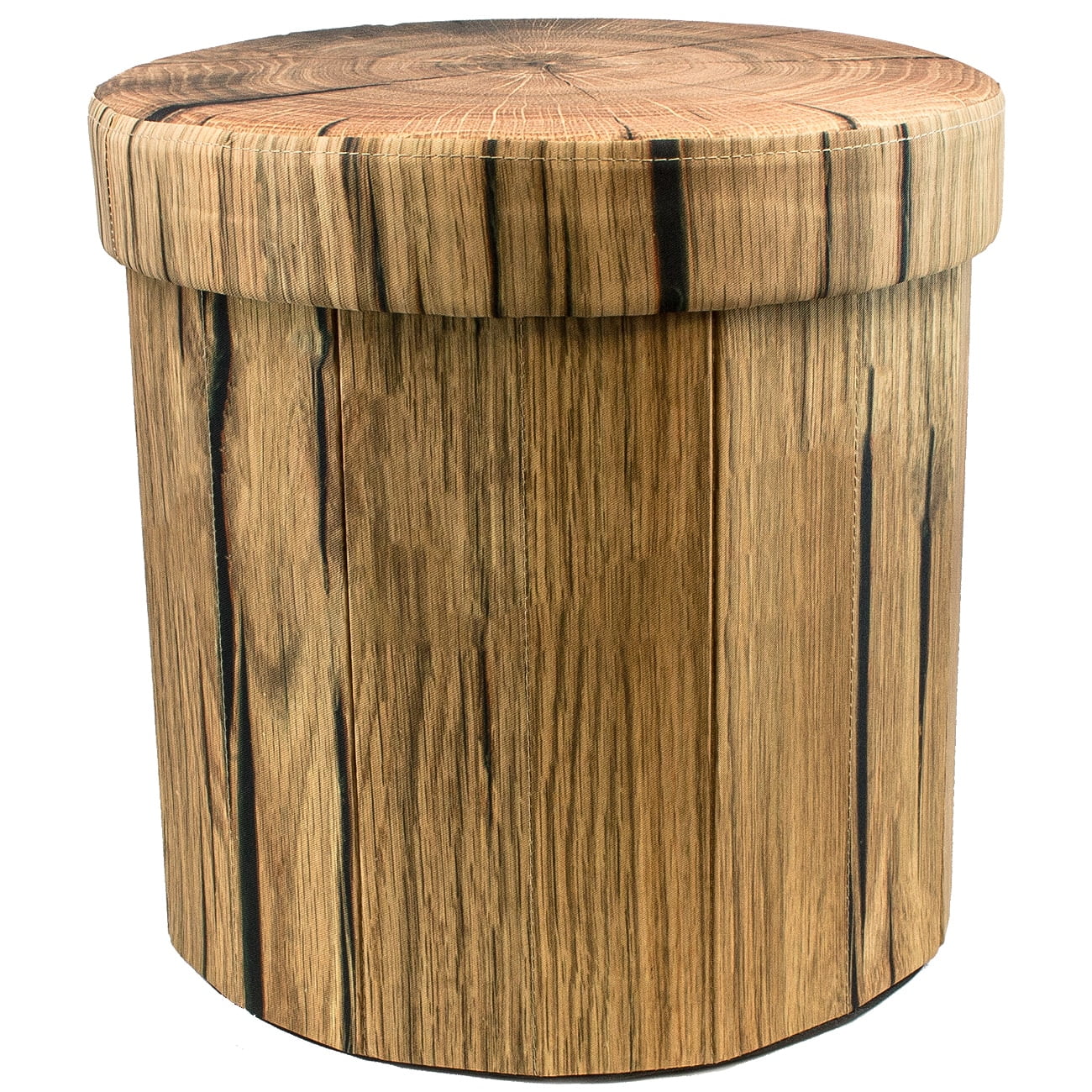 Sorbus Storage Ottoman Foldable/Collapsible With Lid Cover Sorbus Tree Stump Ottoman Cube