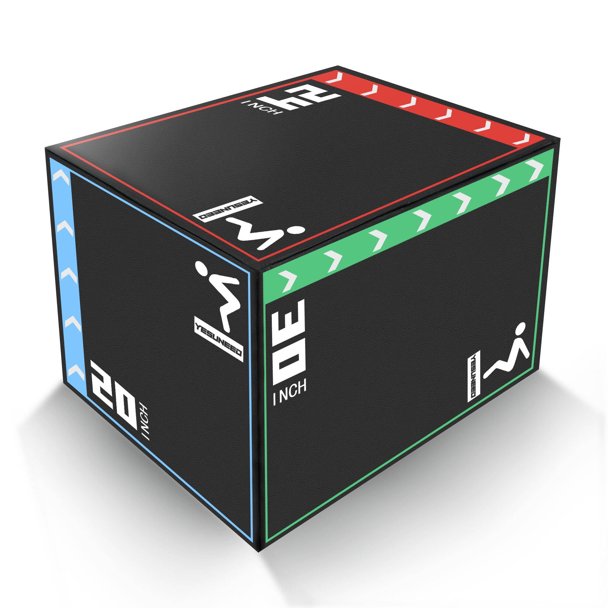 PexFix 3 in 1 20*24*30in Foam Plyometric Box Juming Exercise, Jump ...