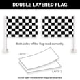 G128 2 Pack: Checkered Car Flag | 11x17 In | Double LiteWeave Pro ...
