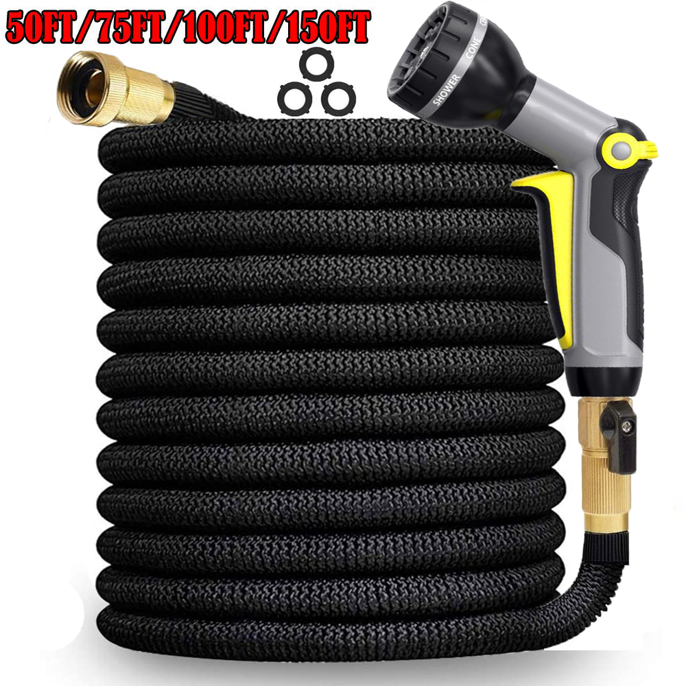 Lawnite 50/75/100/150FT Expandable Garden Hose, Upgraded Leakproof ...