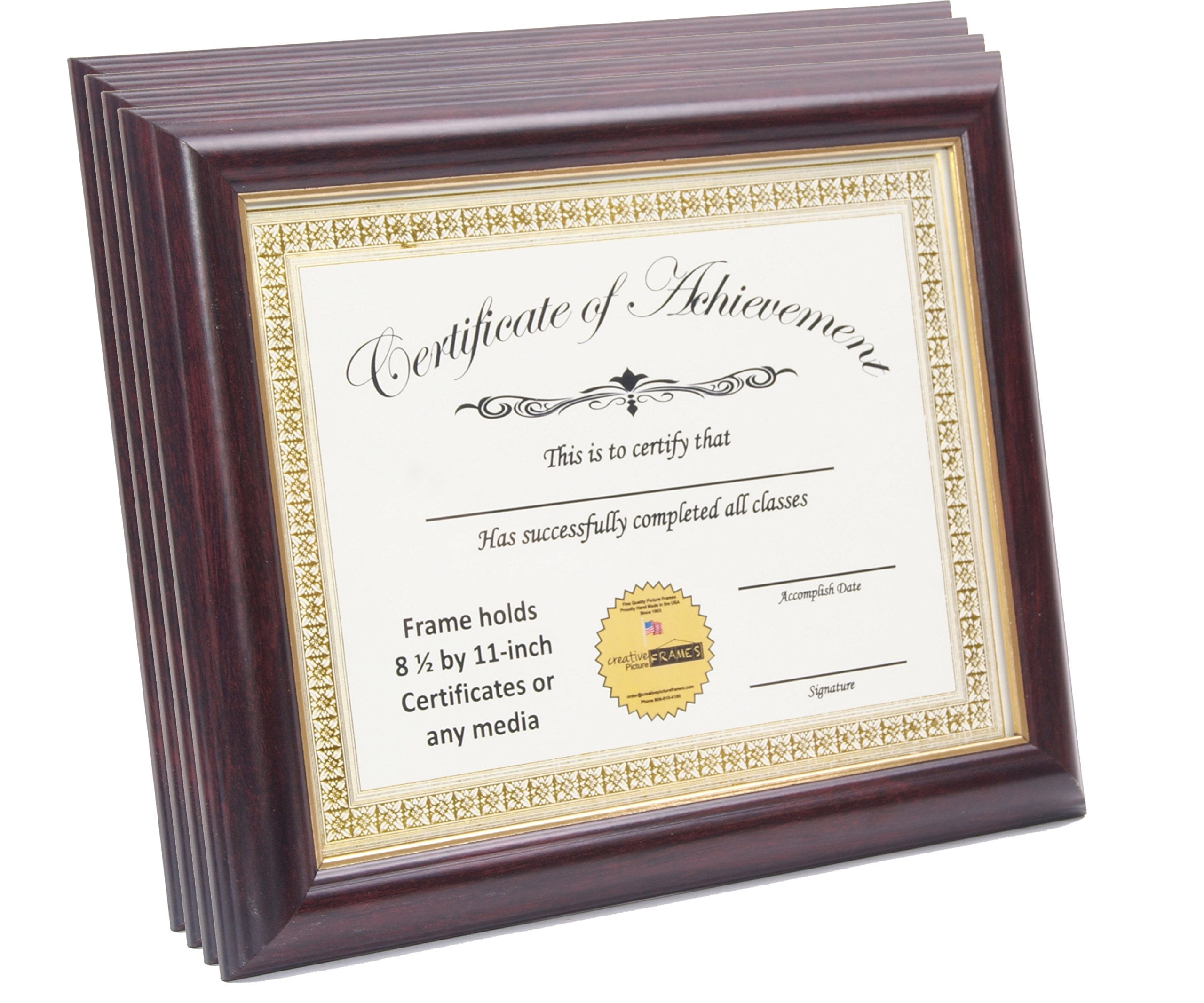CreativePF [8.5x11mh-gold] Certificate, Diploma, Graduation Frames to ...