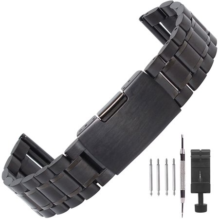 22mm Stainless Steel Watch Band Straight End with Removable Links for ...
