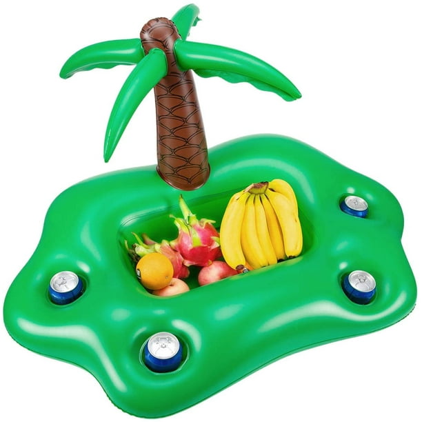 Swimming Pool Inflatable Cup Holder Coconut Palm Tree Floating Drink ...