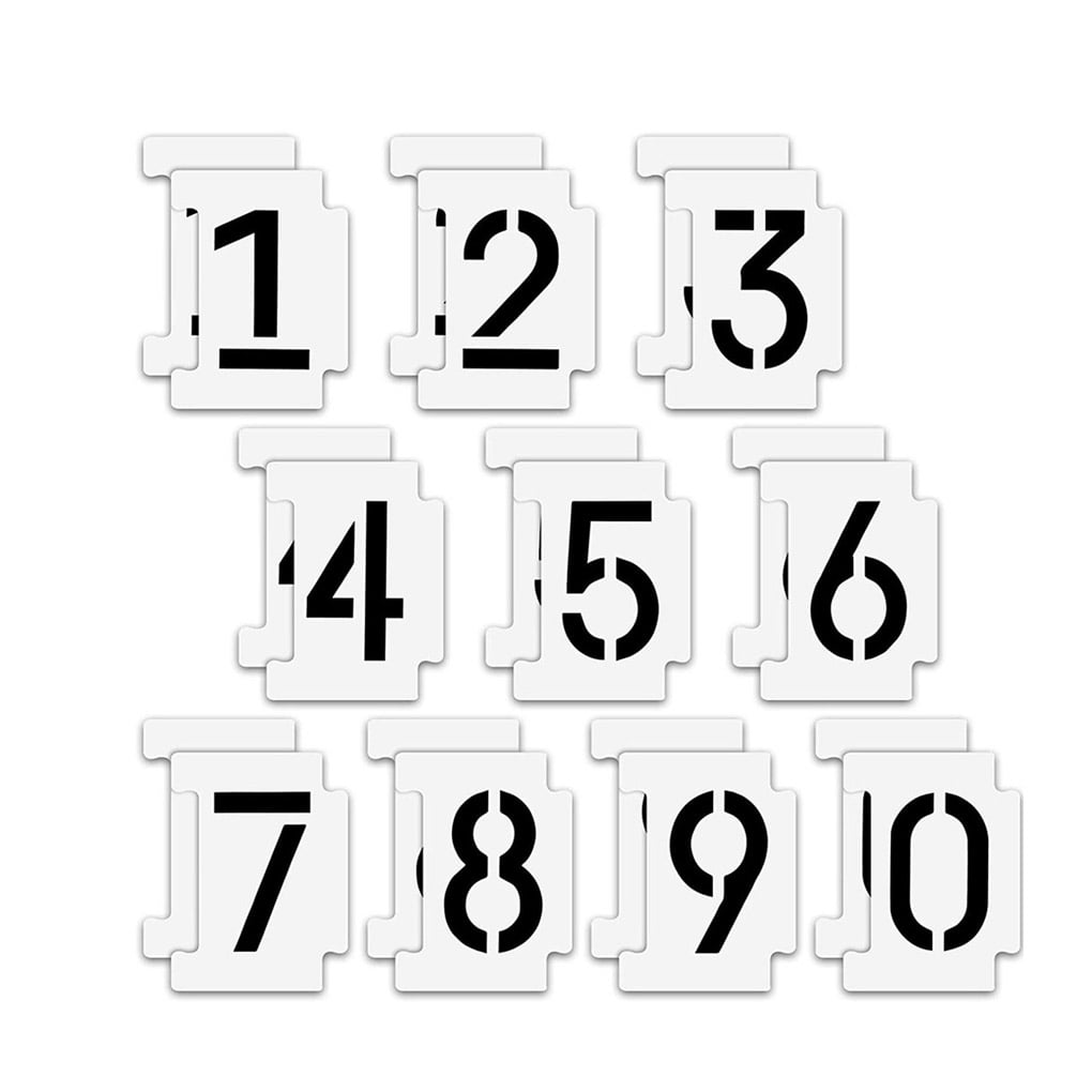 Number Three Stencil