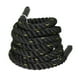 Zeny Black 1.5"/ 2" Width Poly Dacron 30/40/50ft Battle Rope Workout ...