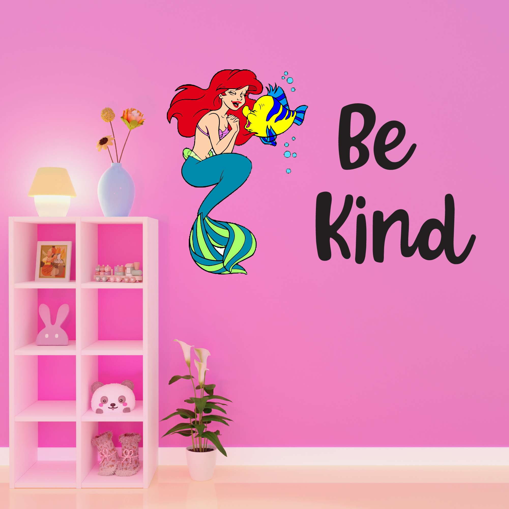 Be Kind Mermaid Kissing Under Water Sea Creatures Crab Octopus Fish ...