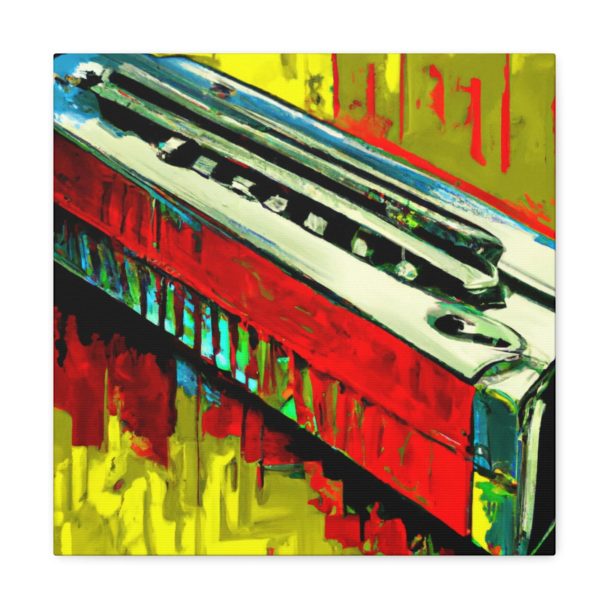Harmonica Pop Art Form - Canvas - Walmart.com
