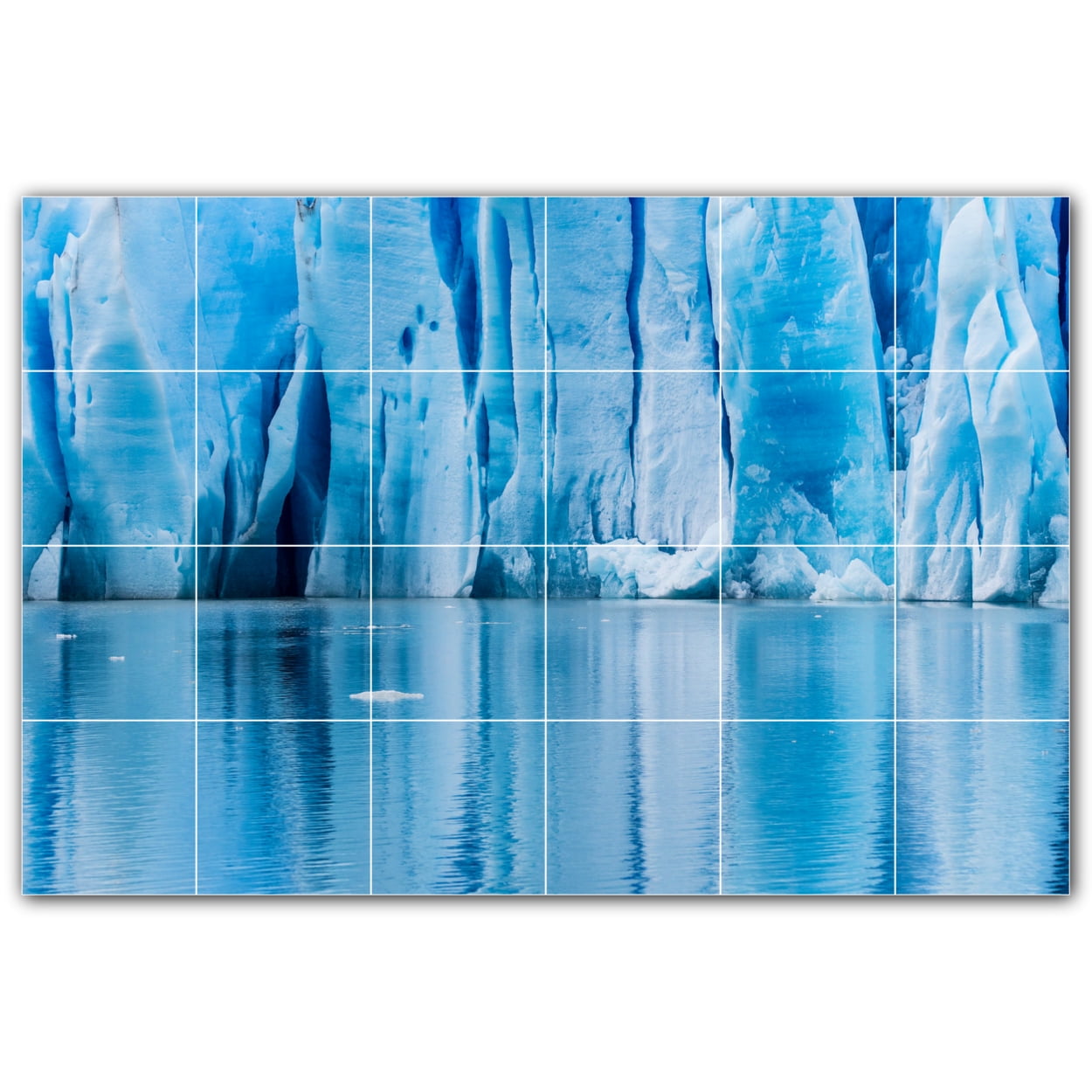 Picture-Tiles.com: Glacier Ceramic Tile Wall Mural WAL500722-64L. 48"W ...