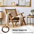Outdoor Weather Resistant Wicker Repair Kit, 90m Synthetic Rattan, DIY ...
