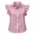 Turilly Women's Open Front Cardigans Fashion Ladies Sleeveless Ruffle ...