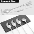 7.7 Inch Ice Tea Spoons Long Handle Cocktail Ice Cream Spoon, Iced ...