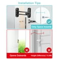 DOMETOUR Door Reinforcement Lock, Swing Bar Safety Latch, Thicken ...