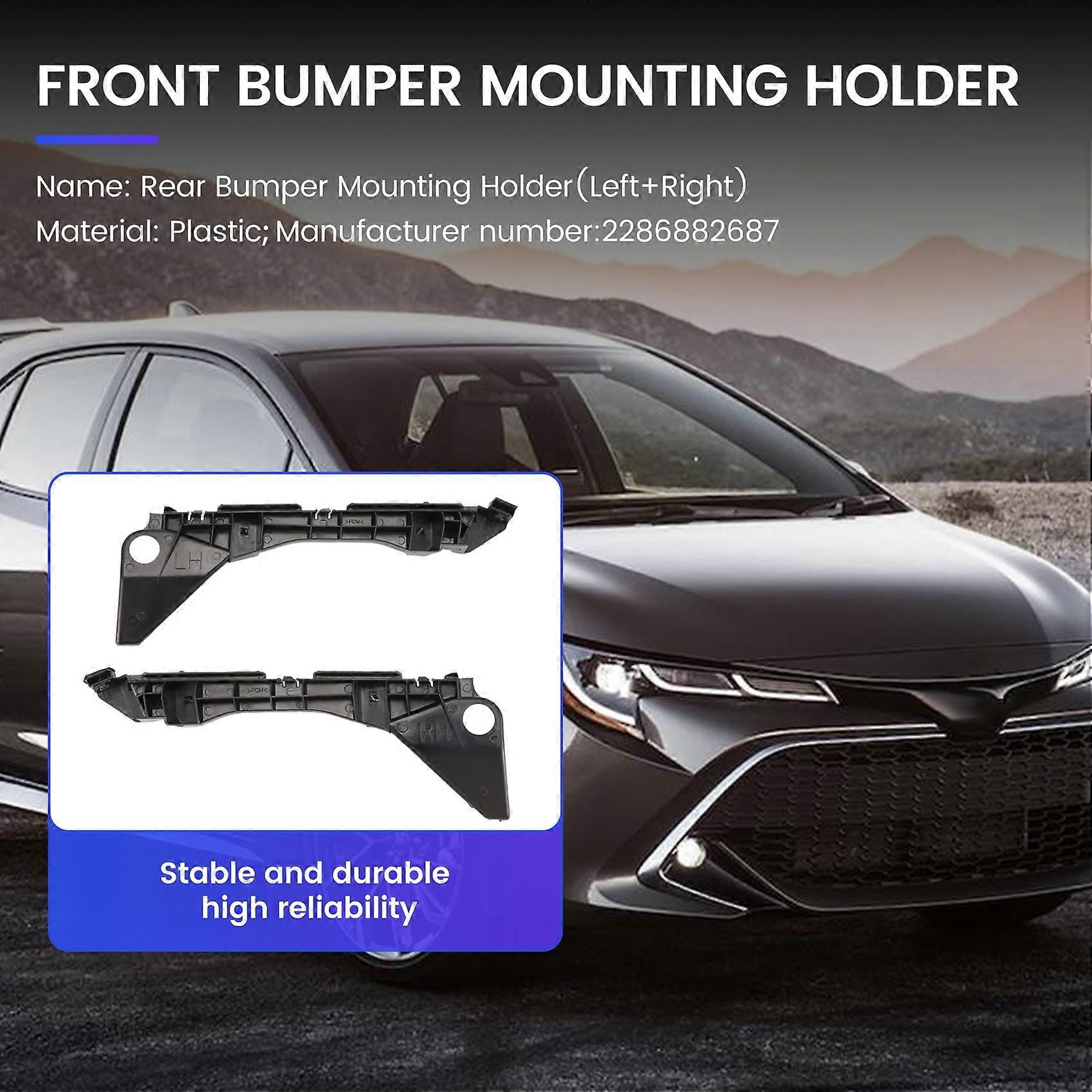 2Pc Front Bumper Mounting Holder for Toyota Corolla E12 Hatchback 2003 ...