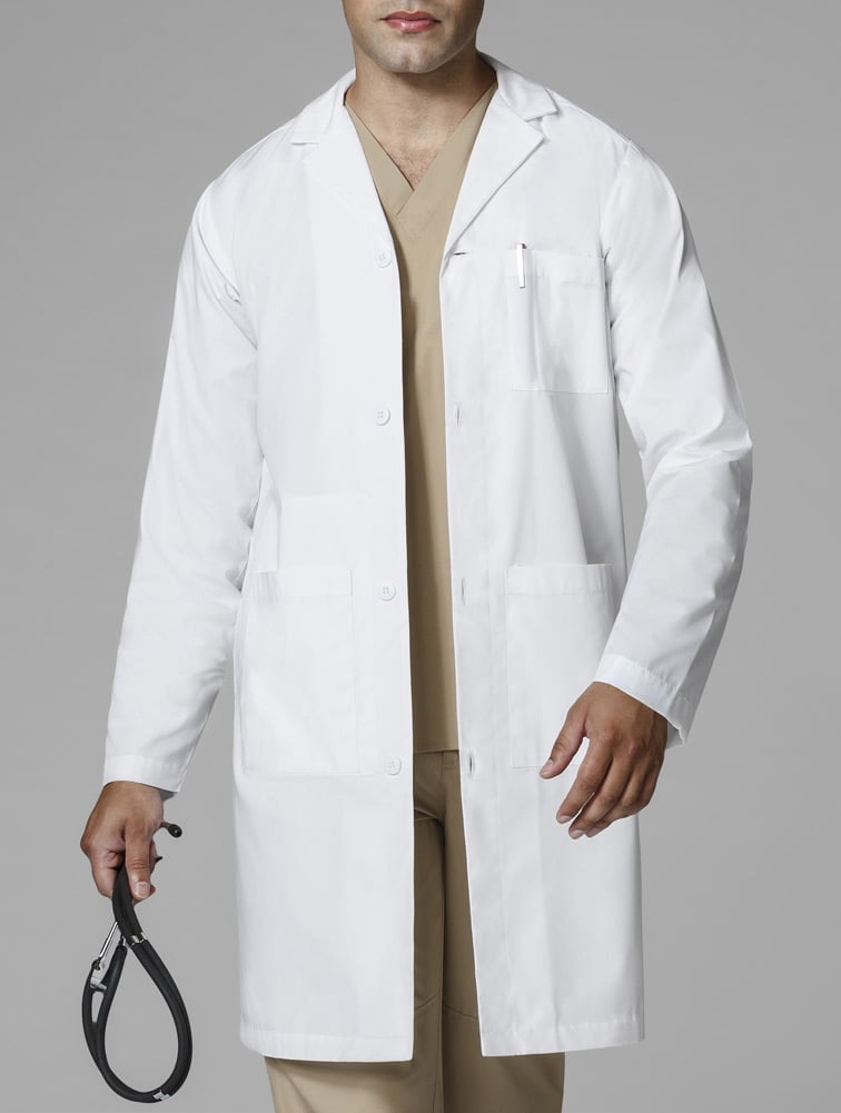 WonderWink WonderLAB Basics Men's Long Lab Coat Lab Coat - Walmart.com